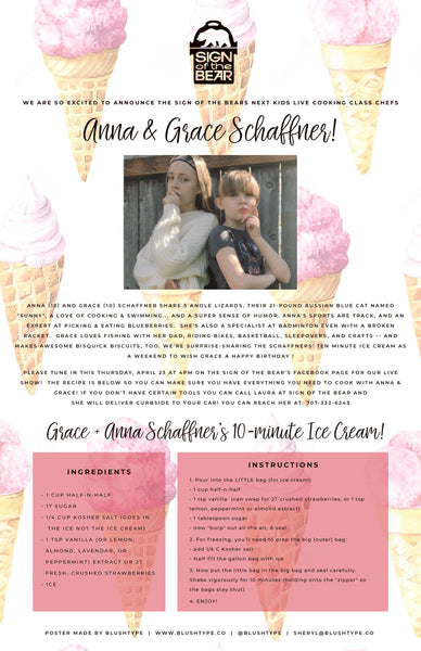 3-ingredient 10-minute Ice Cream from Anna + Grace – Sign of the Bear ...